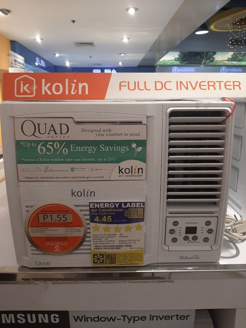 KOLIN INVERTER AND NON WINDOW TYPE AIRCON, TV & Home Appliances, Air ...