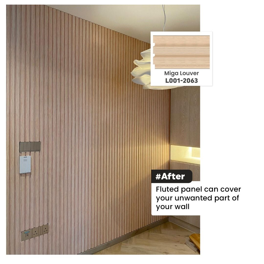 KOREA Wood Fluted Panel / Wood Panel / Wall Decoration / Wall Fluted ...