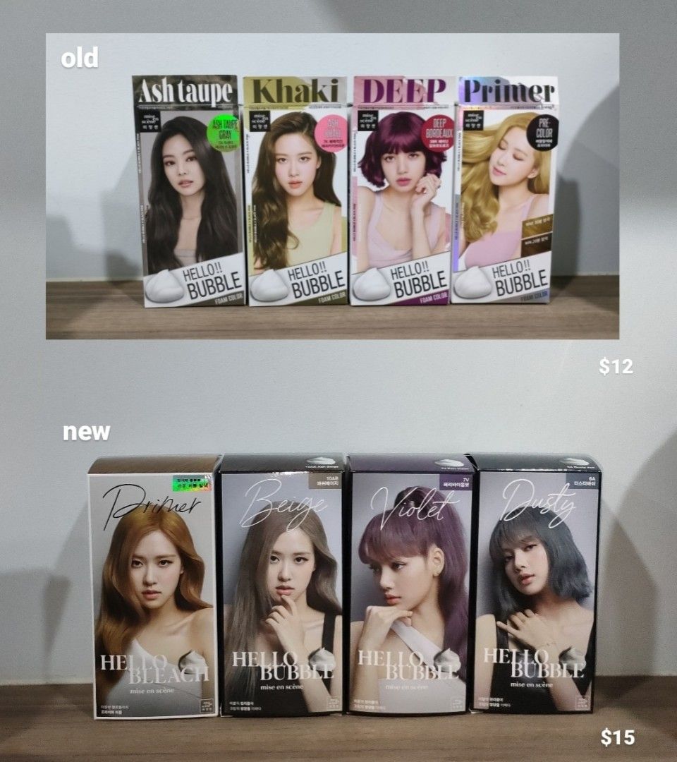 CNY Korean Brand Mise En Scene Colouring Bubble Hair Dye, Beauty ...