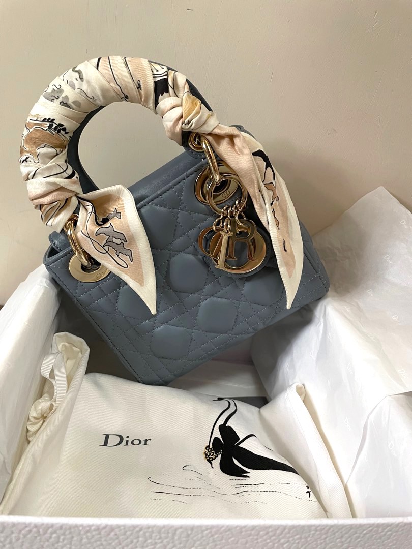 Lady Dior mini size 100%real 99% new, 女裝, 手袋及銀包, 多用途袋 - Carousell
