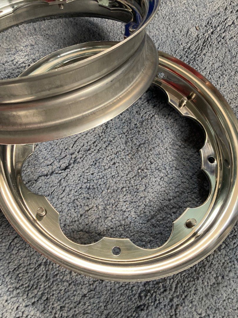 Lambretta wheel rim stainless steel polished, Motorbikes, Motorbike ...