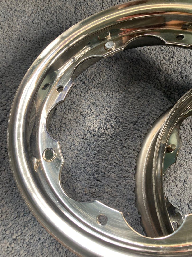 Lambretta wheel rim stainless steel polished, Motorbikes, Motorbike ...