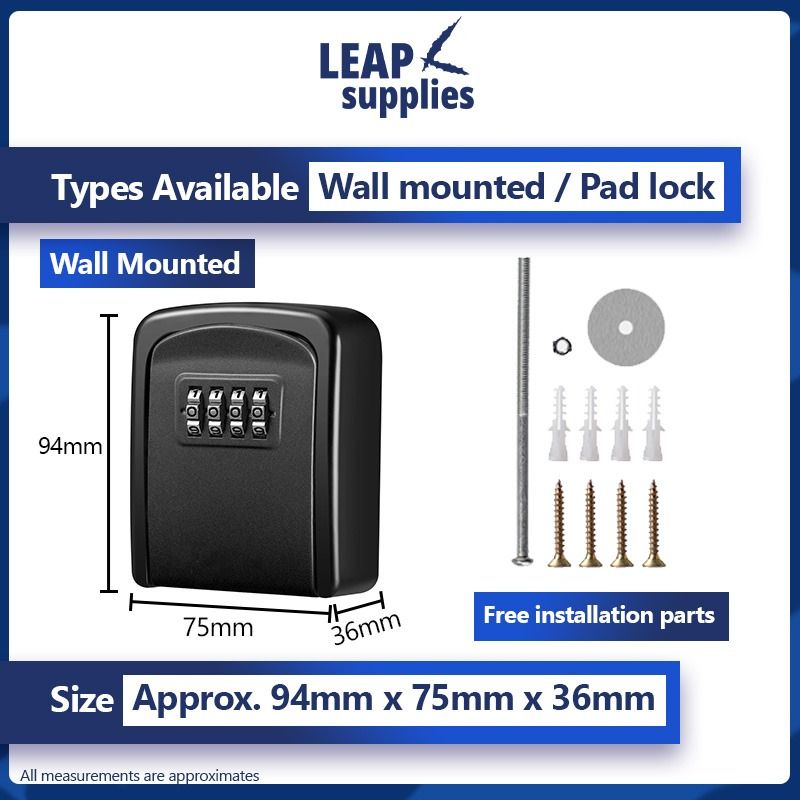 LEAP Key-Card Safety Storage Box | Key Padlock Security Box ...