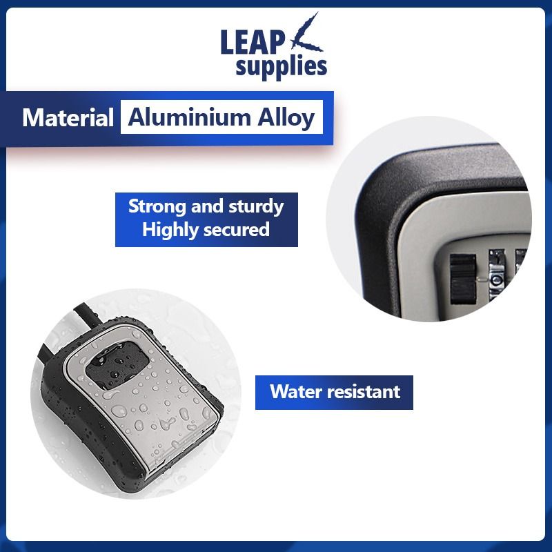 LEAP Key-Card Safety Storage Box | Key Padlock Security Box ...