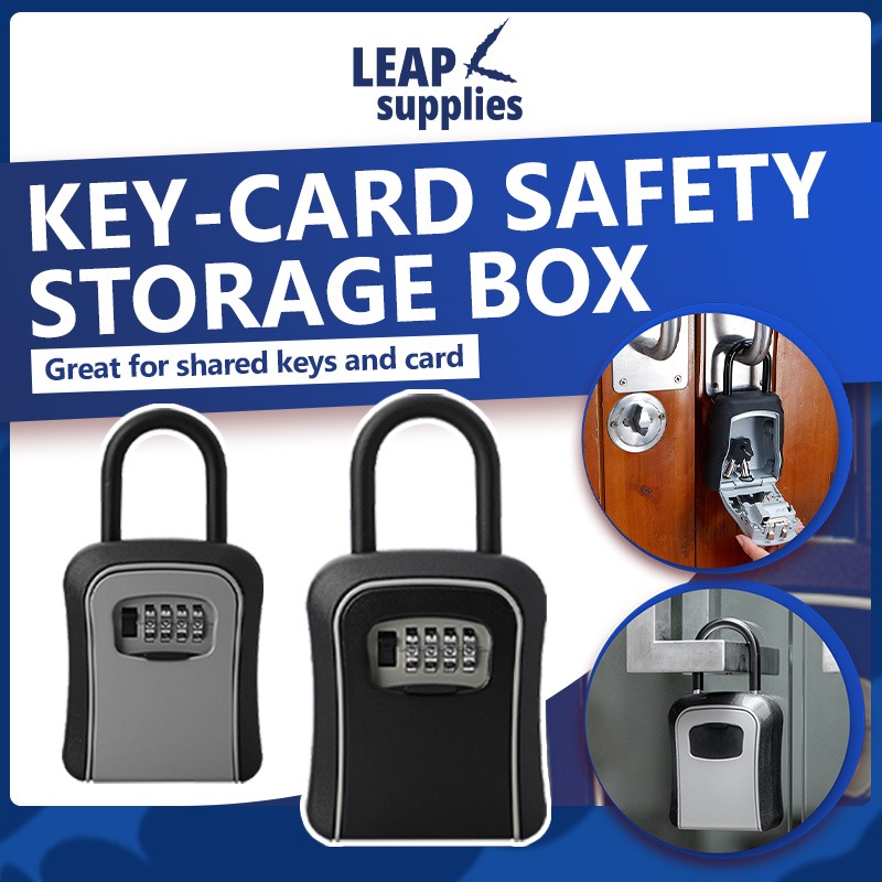 LEAP Key-Card Safety Storage Box | Key Padlock Security Box ...
