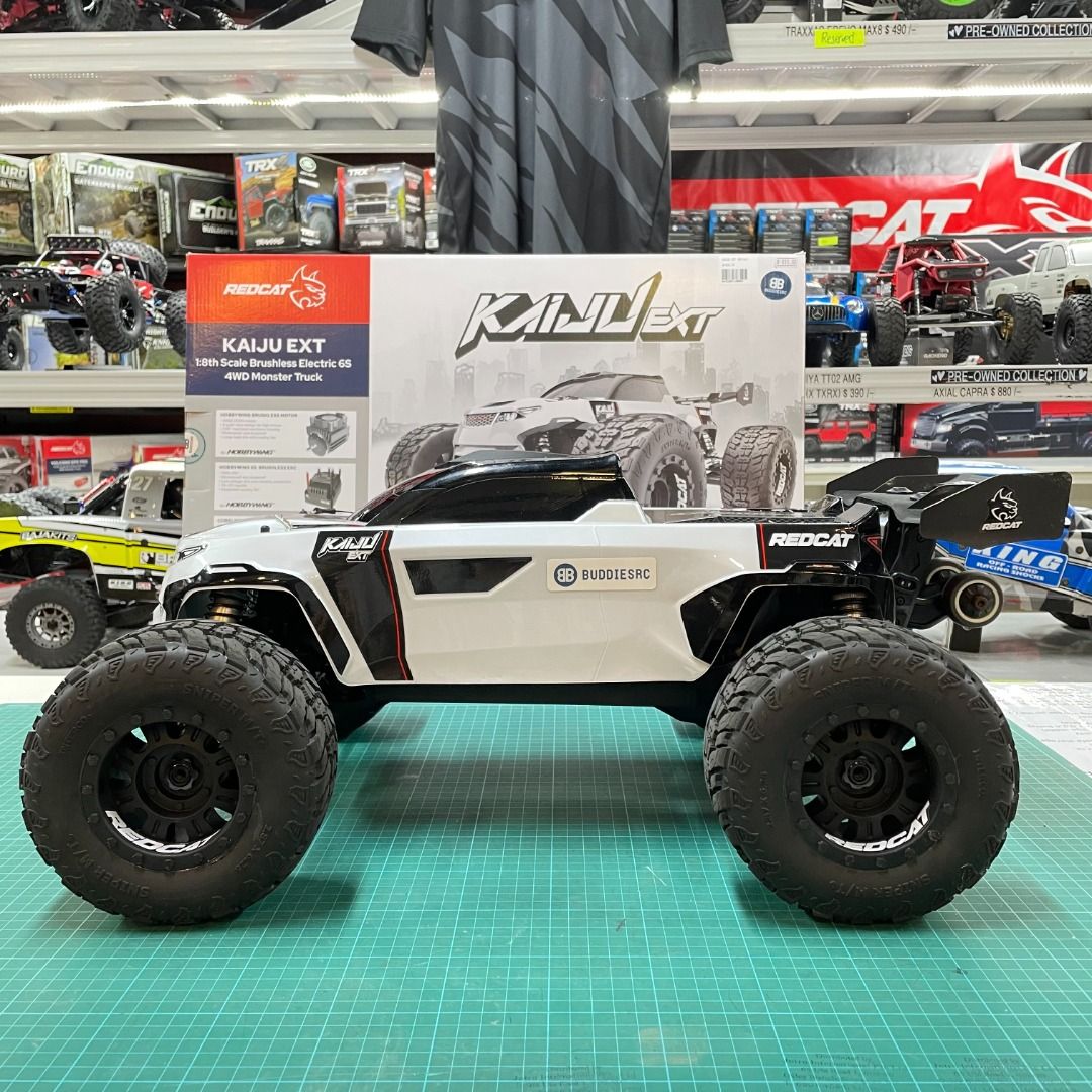 [LIKE NEW] 1/8 REDCAT KAIJU EXT 6S MONSTER TRUCK MT RTR W HOBBYWING ELECTONICS & DUMBORC ...