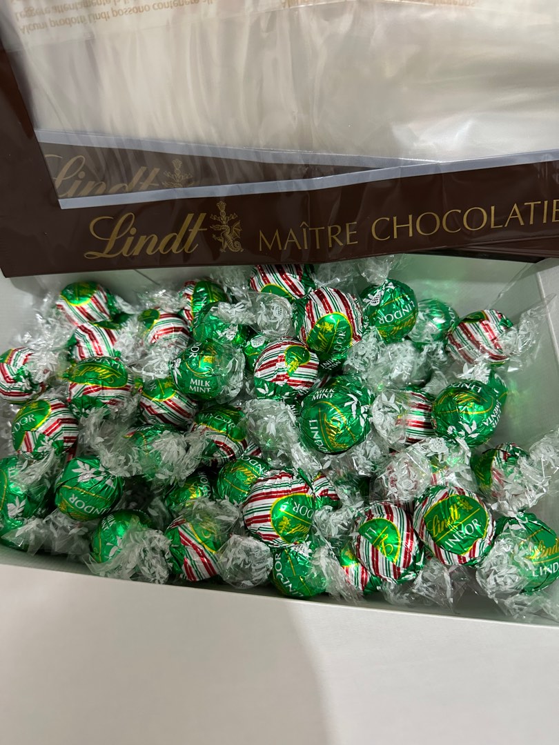 Lindt Lindor mint chocolate milk mint peppermint cookie 薄荷朱古力 薄荷曲奇 瑞士蓮 ...