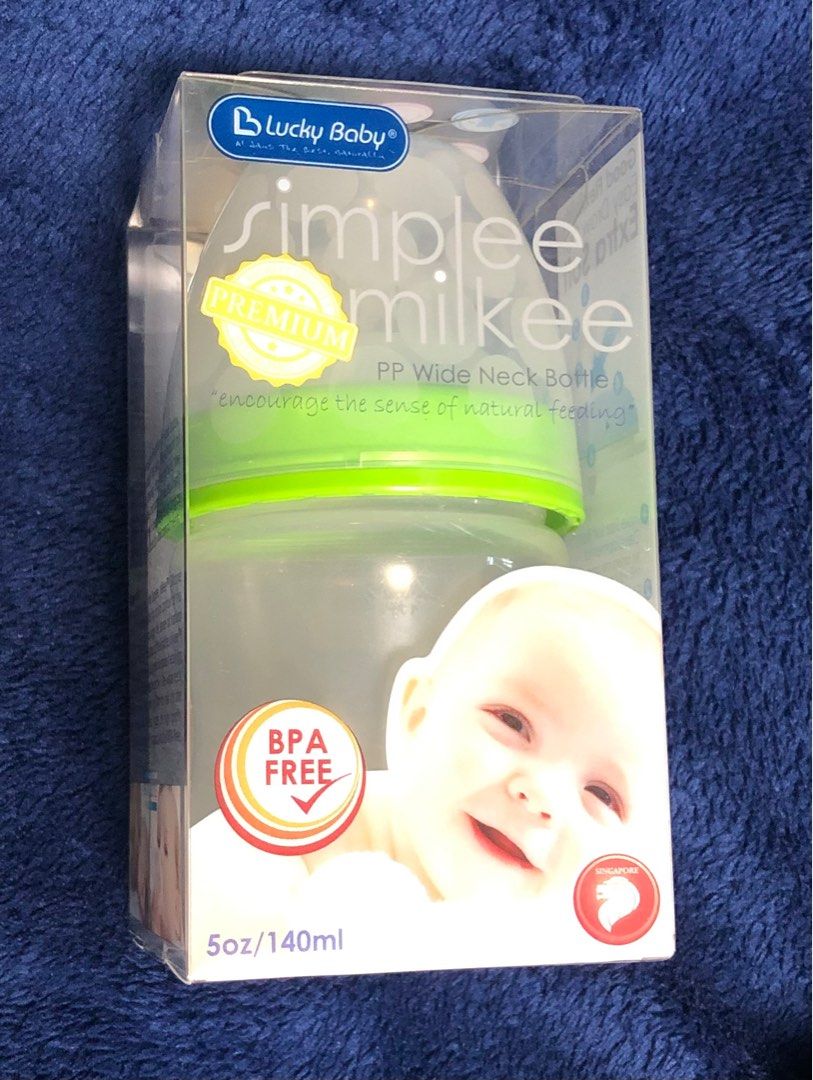 Lucky Baby Milk Bottle 140ml, Babies & Kids, Nursing & Feeding ...