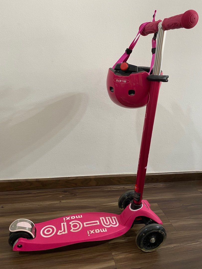 Maxi Micro Deluxe LED Pink Scooter, Sports Equipment, Sports & Games ...