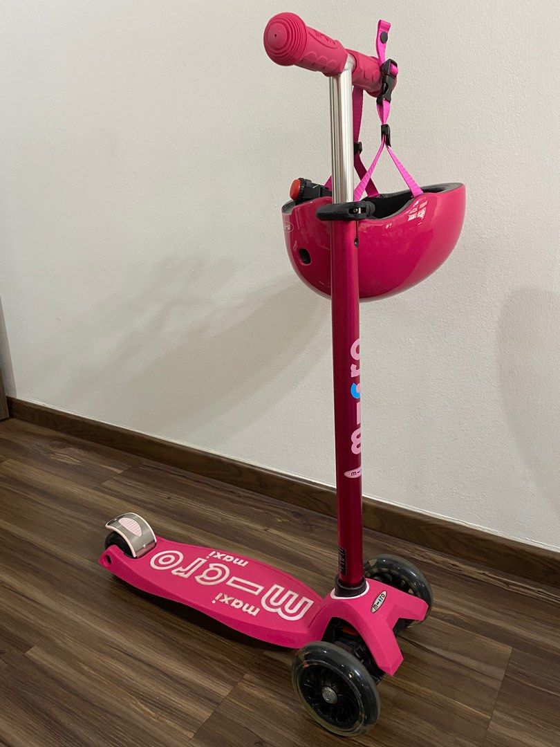 Maxi Micro Deluxe LED Pink Scooter, Sports Equipment, Sports & Games ...