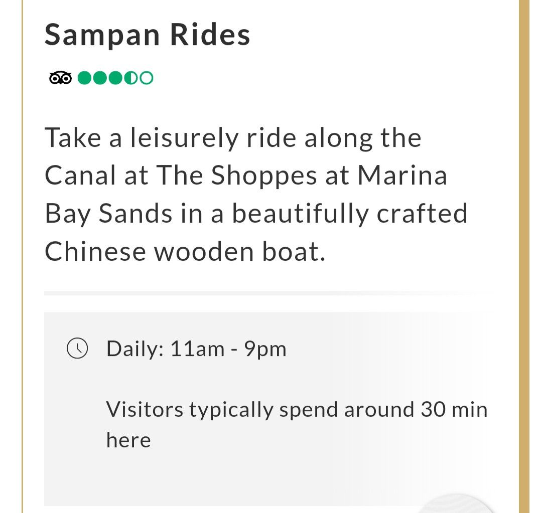 MBS MARINA BAY SANDS SKYPARK OBSERVATION DECK SAMPAN RIDES DIGITAL ...