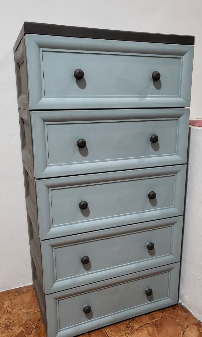 Megabox 5 Layers Drawer Blue, Furniture & Home Living, Furniture ...