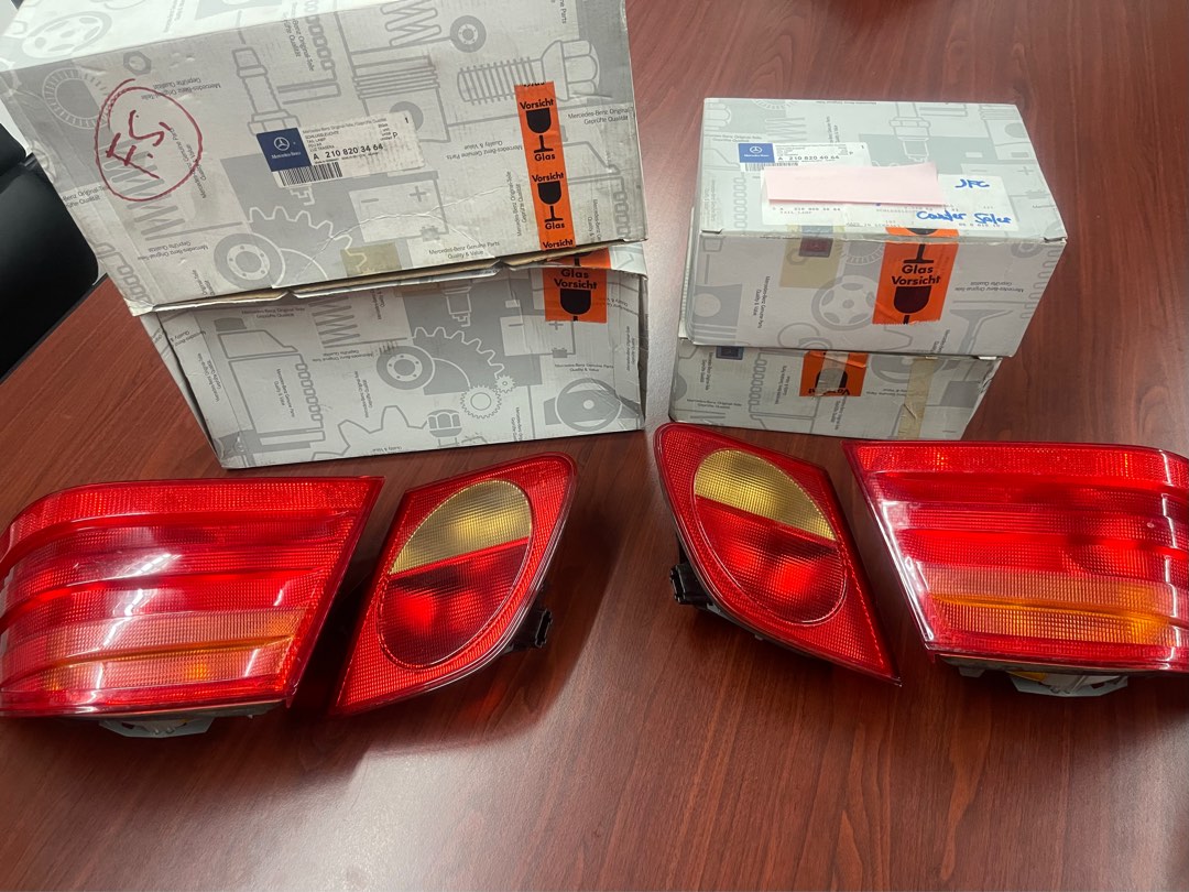 Mercedes Benz Full Set Rear and Backup Lights for 1996 to 2000 E Class ...