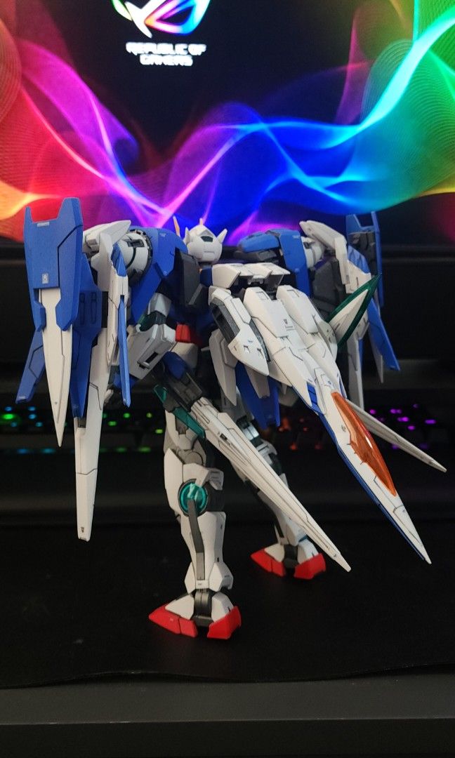 MG Gundam Exia, 00 Raiser & 00 Qan(T) Full Saber, Hobbies & Toys, Toys ...
