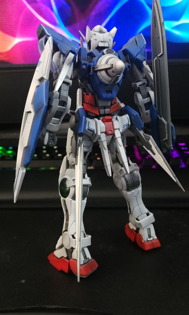 MG Gundam Exia, 00 Raiser & 00 Qan(T) Full Saber, Hobbies & Toys, Toys ...