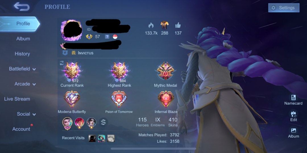 Mobile Legends Premium Account, Video Gaming, Gaming Accessories, Game ...