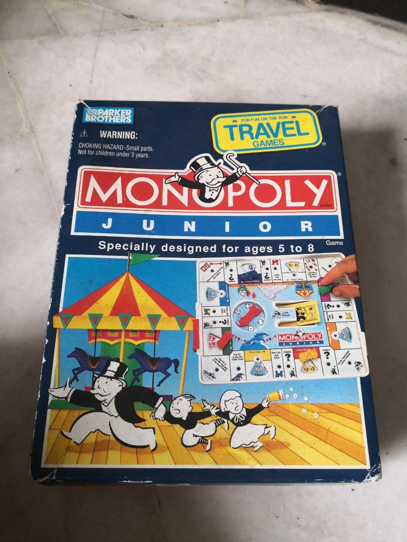 Monopoly Junior Travel Funfair Board Game, Hobbies & Toys, Toys & Games ...