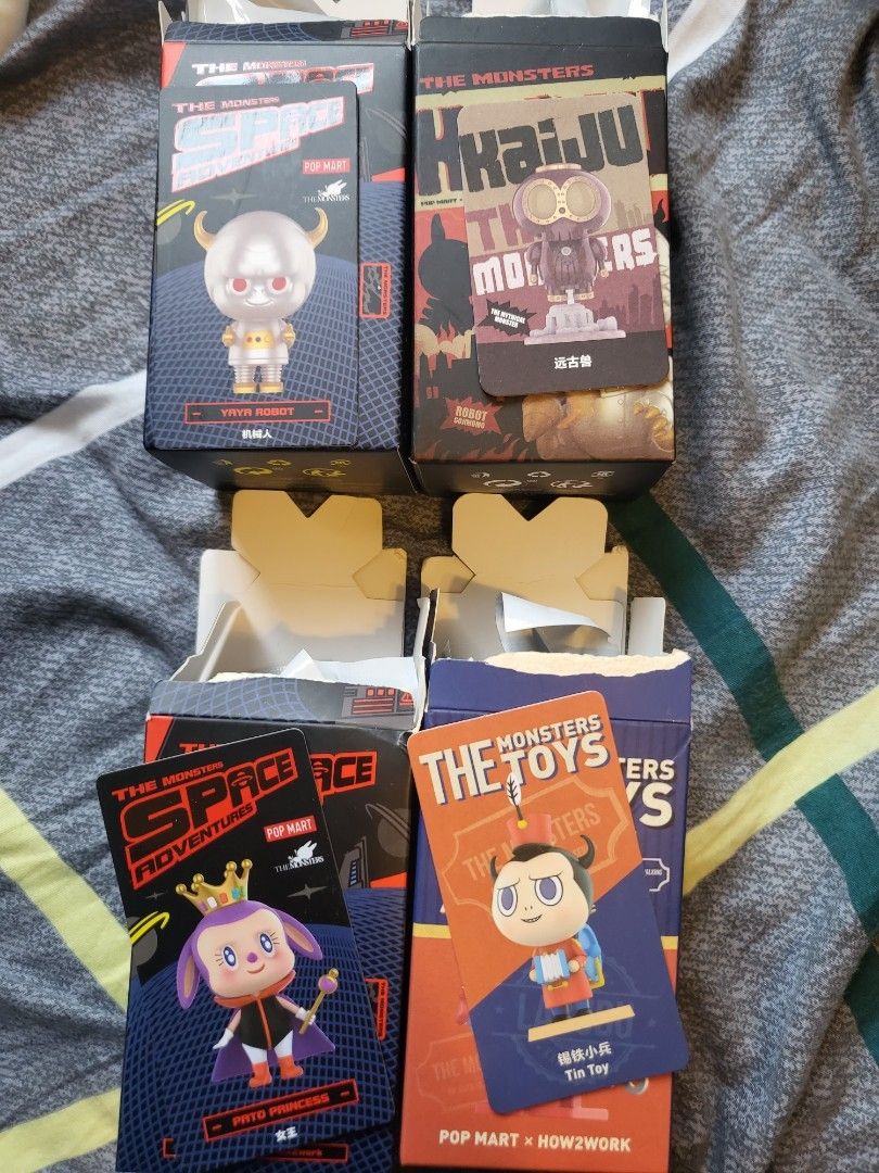 Monsters Toys Popmart How2work Labubu Puppet布偶盲盒公仔 Popmart Pop Mart ...