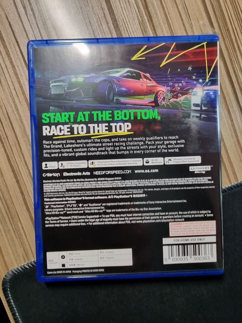 Need For Speed Unbound PS5 (Disc), Video Gaming, Video Games ...