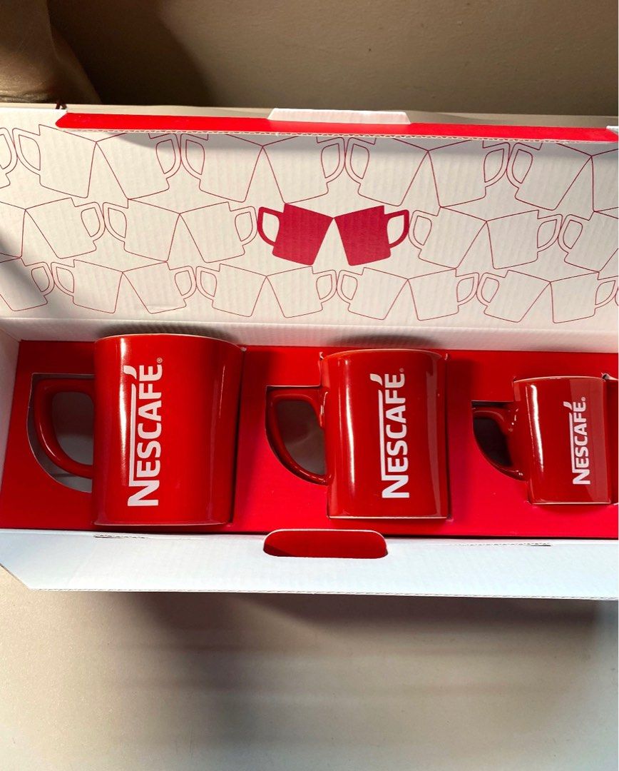 Nescafe Mug Set (new), Furniture & Home Living, Kitchenware & Tableware ...