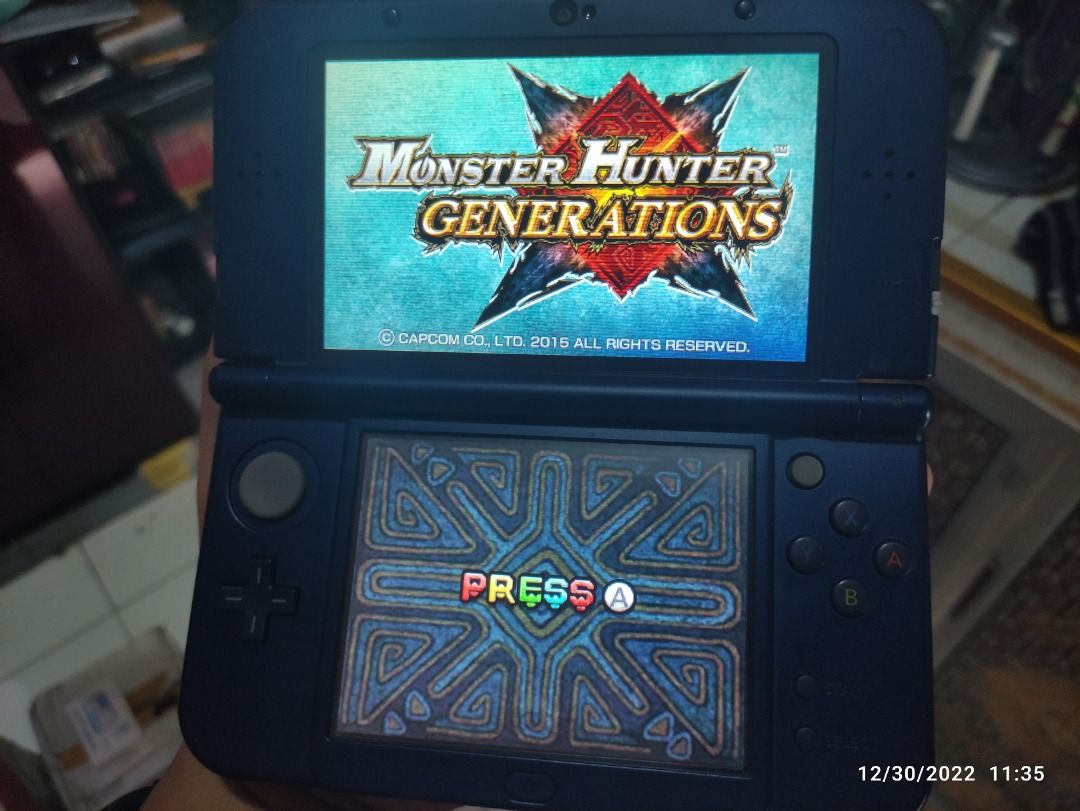 New Nintendo 3DS XL Monster Hunter Generations Limited Edition Fullset, Video Game, Konsol di ...