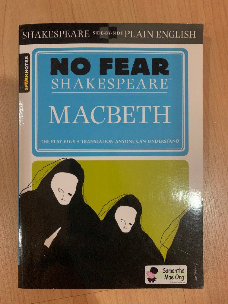 No Fear Shakespeare: Macbeth Original Text and Translation Side by Side ...