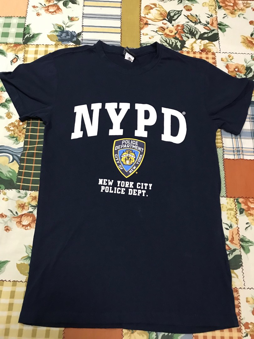 NYPD Navy Blue Shirt, Men's Fashion, Tops & Sets, Tshirts & Polo Shirts ...