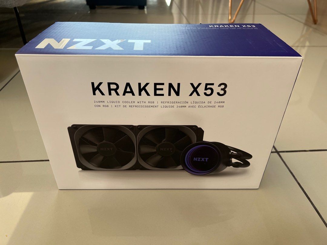 Nzxt Kraken X53, Computers & Tech, Parts & Accessories, Computer Parts ...
