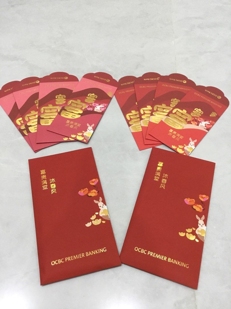 OCBC Premier Set 2023 CNY Ang Pow Red Packet Hong Bao Year of the ...