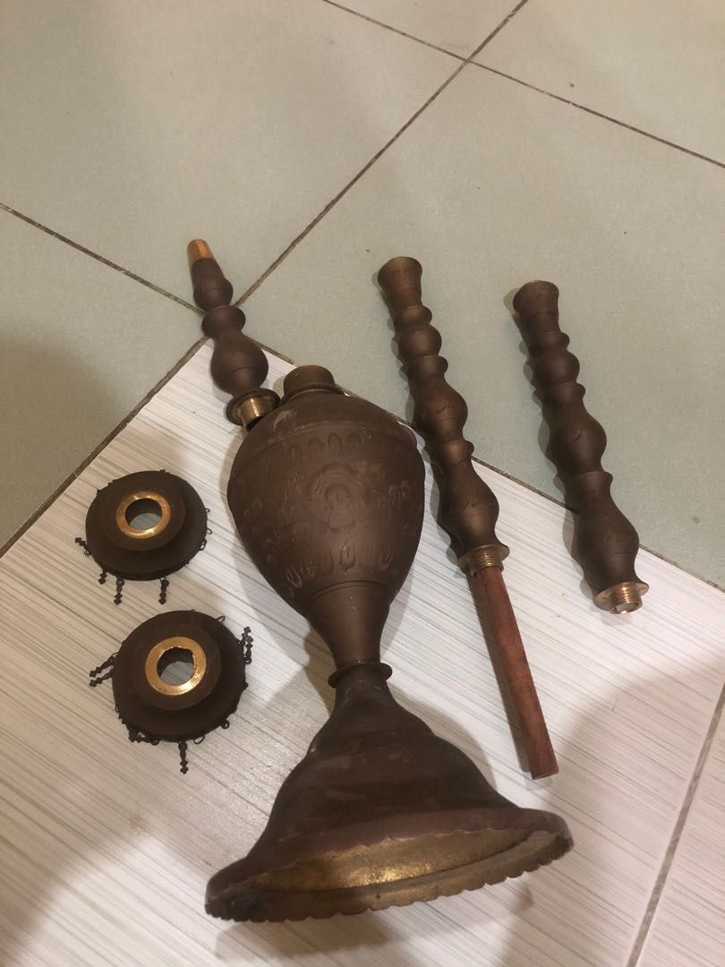Old vintage solid bronze hookah, Hobbies & Toys, Memorabilia ...