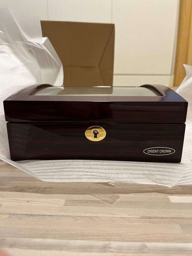 Orient Crown Watch Box Ebony colour, Men's Fashion, Watches ...