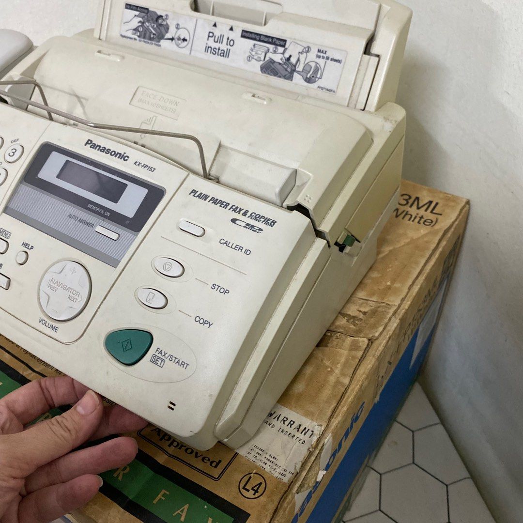 Panasonic KX-FP153Ml compact plain paper fax_Vintage fax machine ...