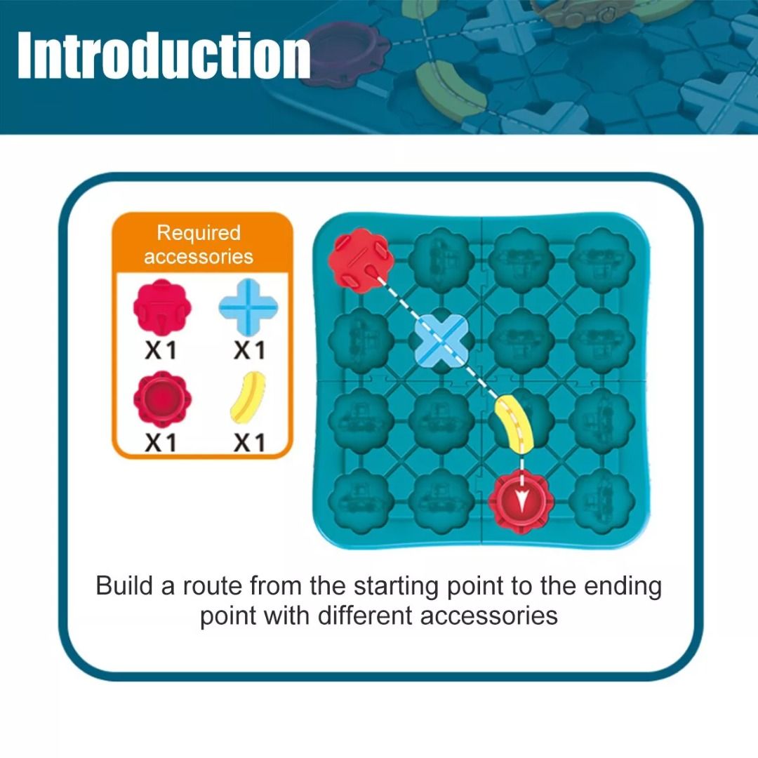 Parent-Child Interactive Road Building Maze Board Game Track Car ...