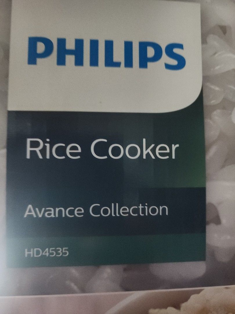 Philips rice cooker HD4535, TV & Home Appliances, Kitchen Appliances ...