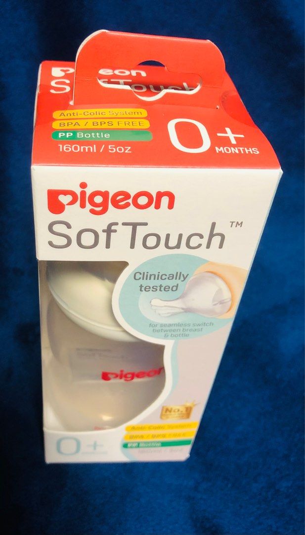 Pigeon Soft Touch Milk Bottle 160ml/5oz, Babies & Kids, Nursing ...