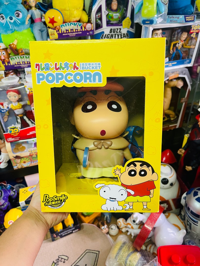 Popcorn bucket crayon shin chan new version popsmile, Hobbies & Toys ...