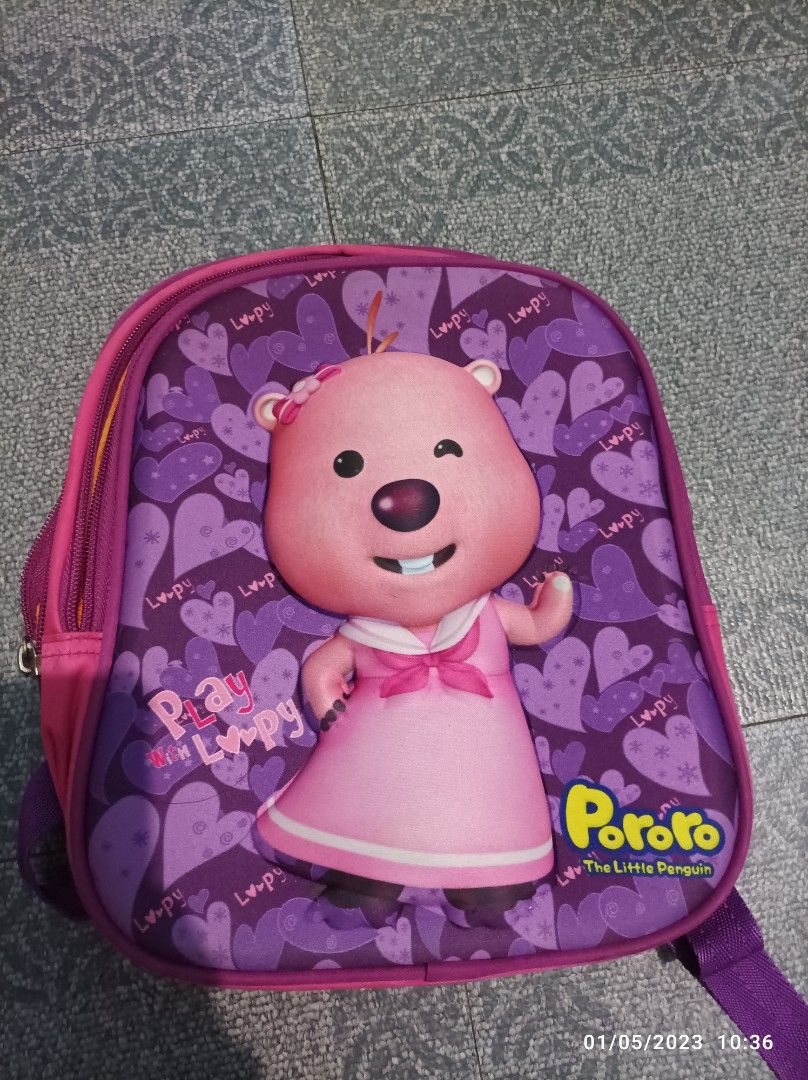 Pororo Loofi Backpack for Kids, Babies & Kids, Babies & Kids Fashion on ...