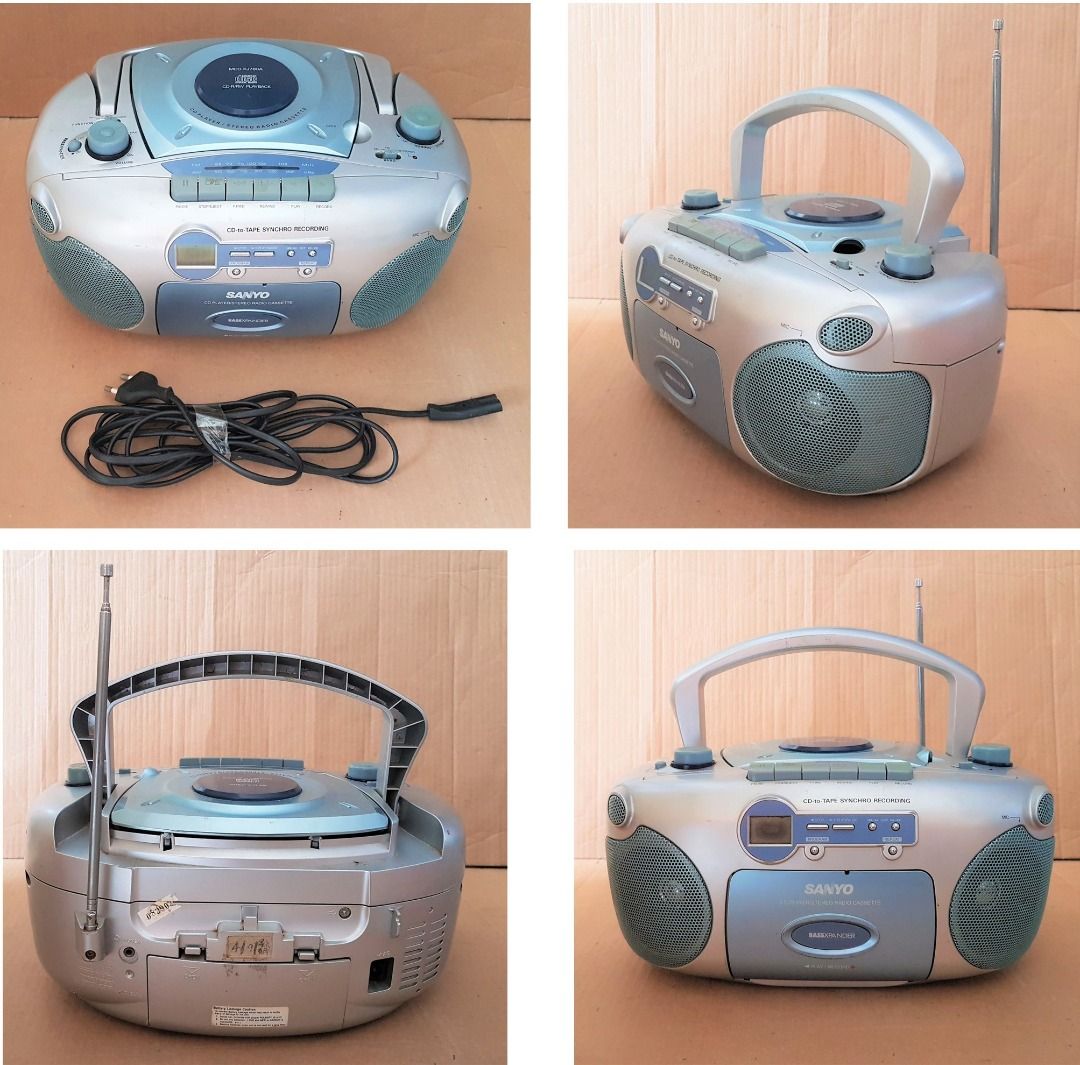 Portable Sanyo Model MCD-XJ780A Player, Japan, Mobile Boombox, AM, FM ...