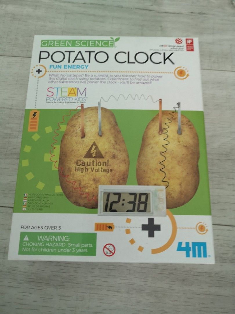 Potatoe clock experiment, Hobbies & Toys, Toys & Games on Carousell