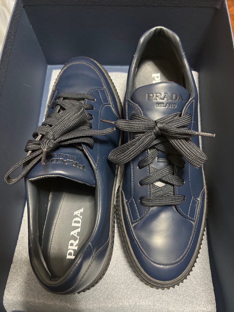 Fire Sale Original Prada Blue Sneaker, Men's Fashion, Footwear ...