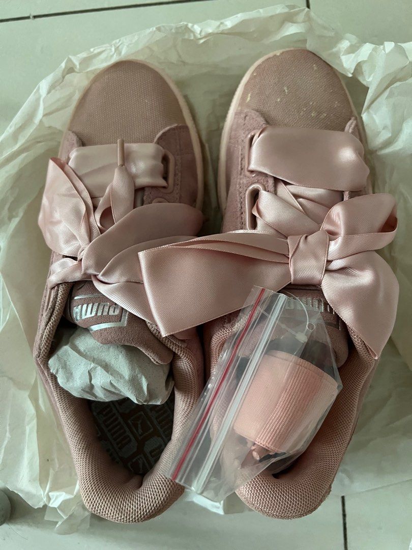 Puma suede heart shoes, Women's Fashion, Footwear, Sneakers on Carousell
