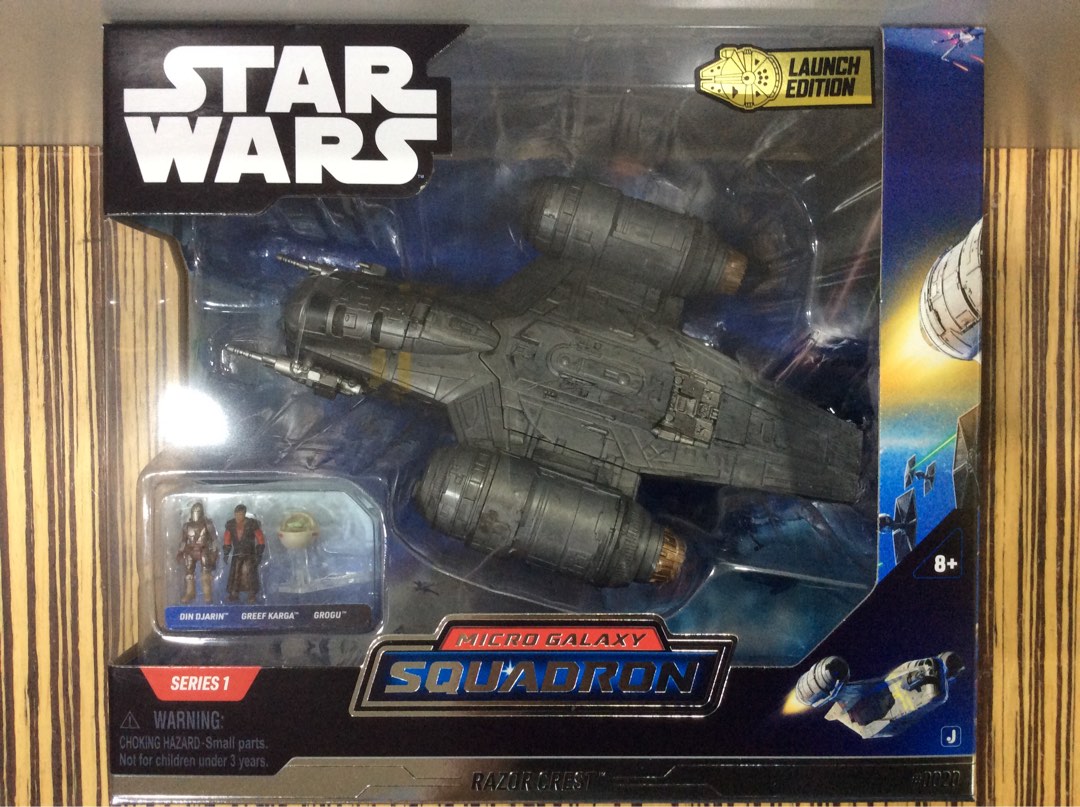 Jazwares Star Wars Micro Galaxy Squadron - Starship Class - Razor Crest ...