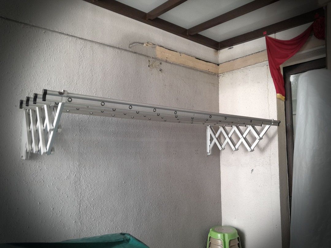 Retractable Clothes rack, Furniture & Home Living, Outdoor Furniture on ...