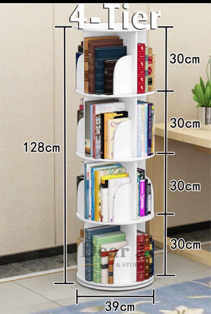 Rotating Bookshelf/ standing, Furniture & Home Living, Furniture ...