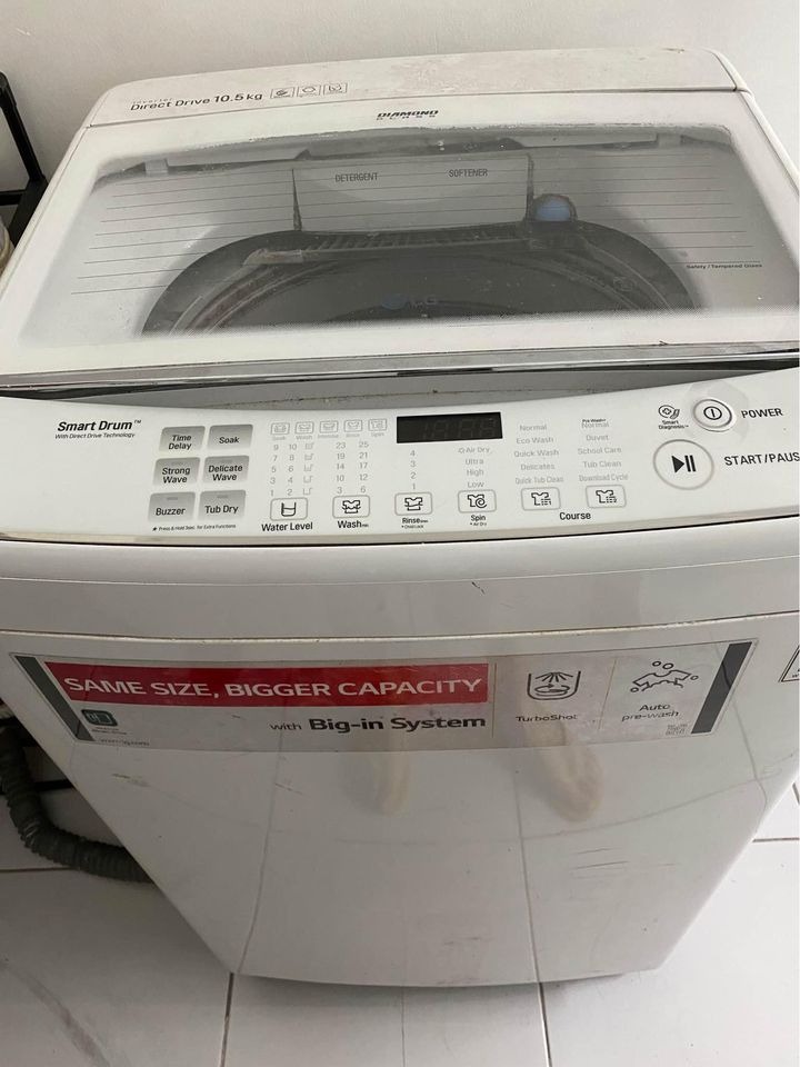RUSH: LG Direct Inverter 10.5 kg Automatic Washing Machine Negotiable ...