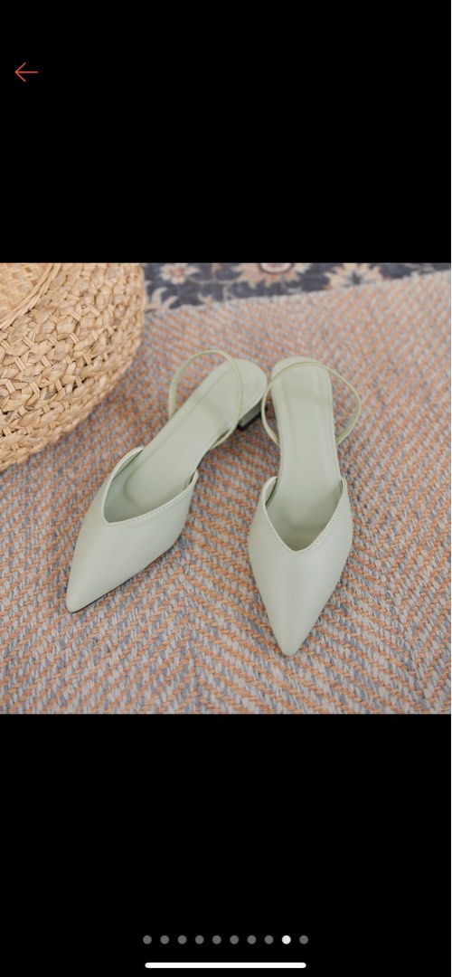 Sage green heel, Women's Fashion, Footwear, Heels on Carousell