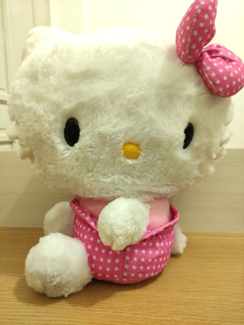 Sanrio Hello Kitty Fluffy Plushie Stuffed Toy, Hobbies & Toys, Toys ...