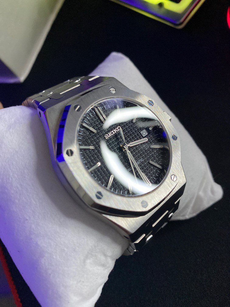 Seiko Oak Mod AP Royal Oak mod, Men's Fashion, Watches & Accessories ...