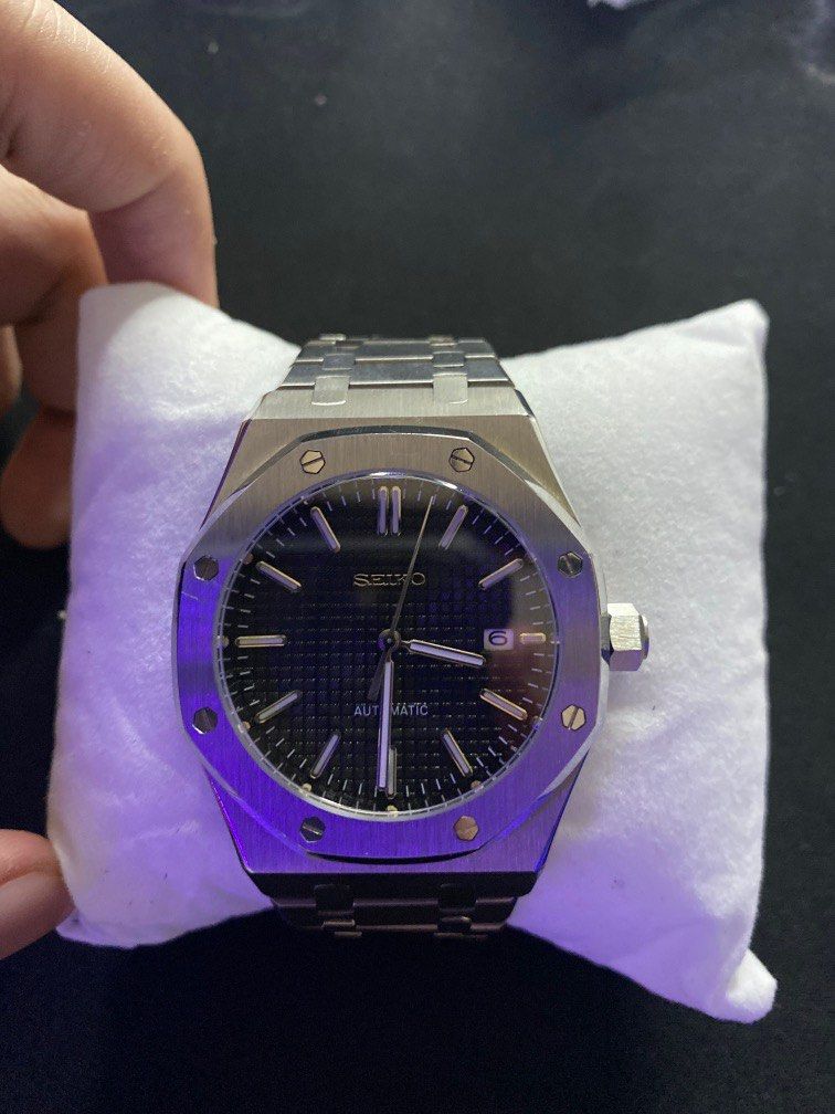 Seiko Oak Mod AP Royal Oak mod, Men's Fashion, Watches & Accessories ...