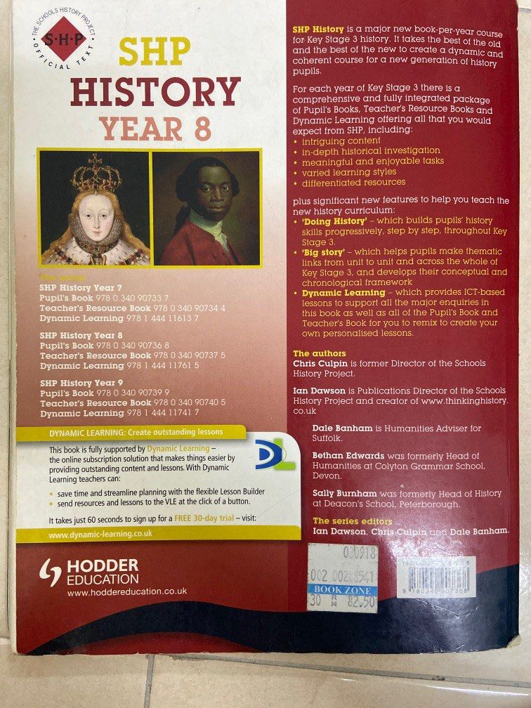 SHP History Year 8 textbook, Hobbies & Toys, Books & Magazines ...
